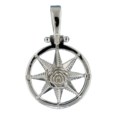 Compass Rose Round Pendants